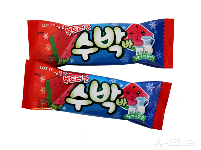 롯데제과 우유 품은 ‘부드러운 수박바 출시
